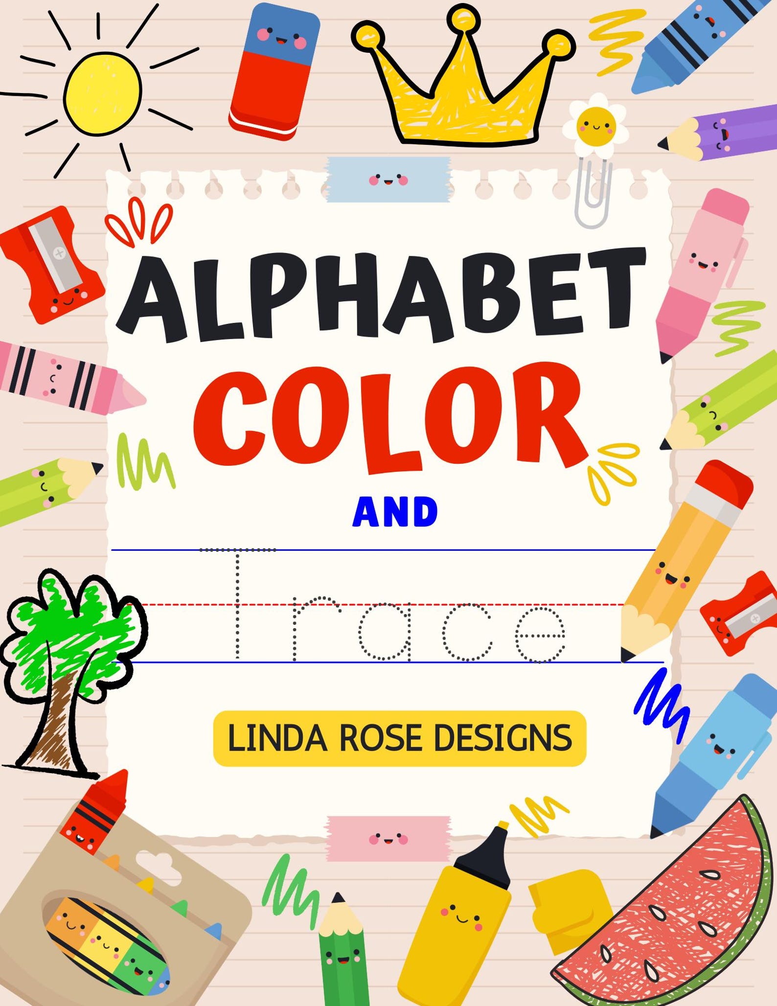 Alphabet Color and Trace - Etsy