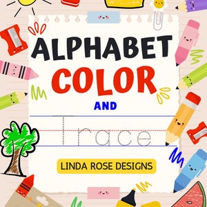 Alphabet Color and Trace - Etsy