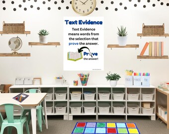 TEXT EVIDENCE Anchor Chart - Made to Order! Anchor Charts for the ...