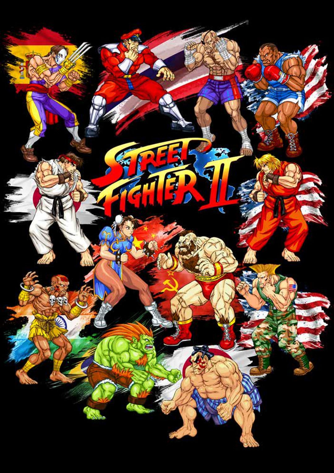 Street Fighter II - the Fighters - Etsy