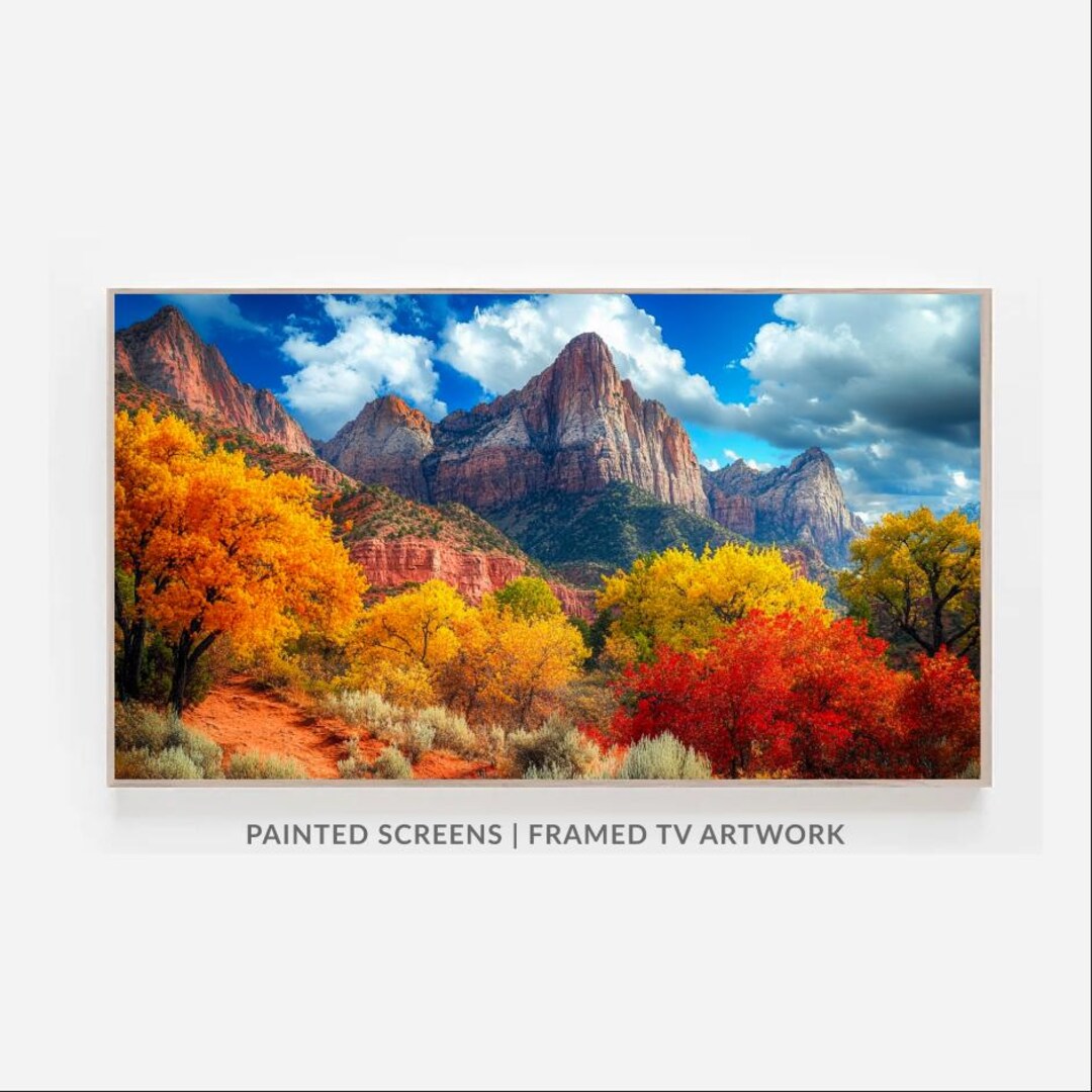Samsung Frame TV Art | Beautiful Fall Landscape Photo | Autumn | Forest ...