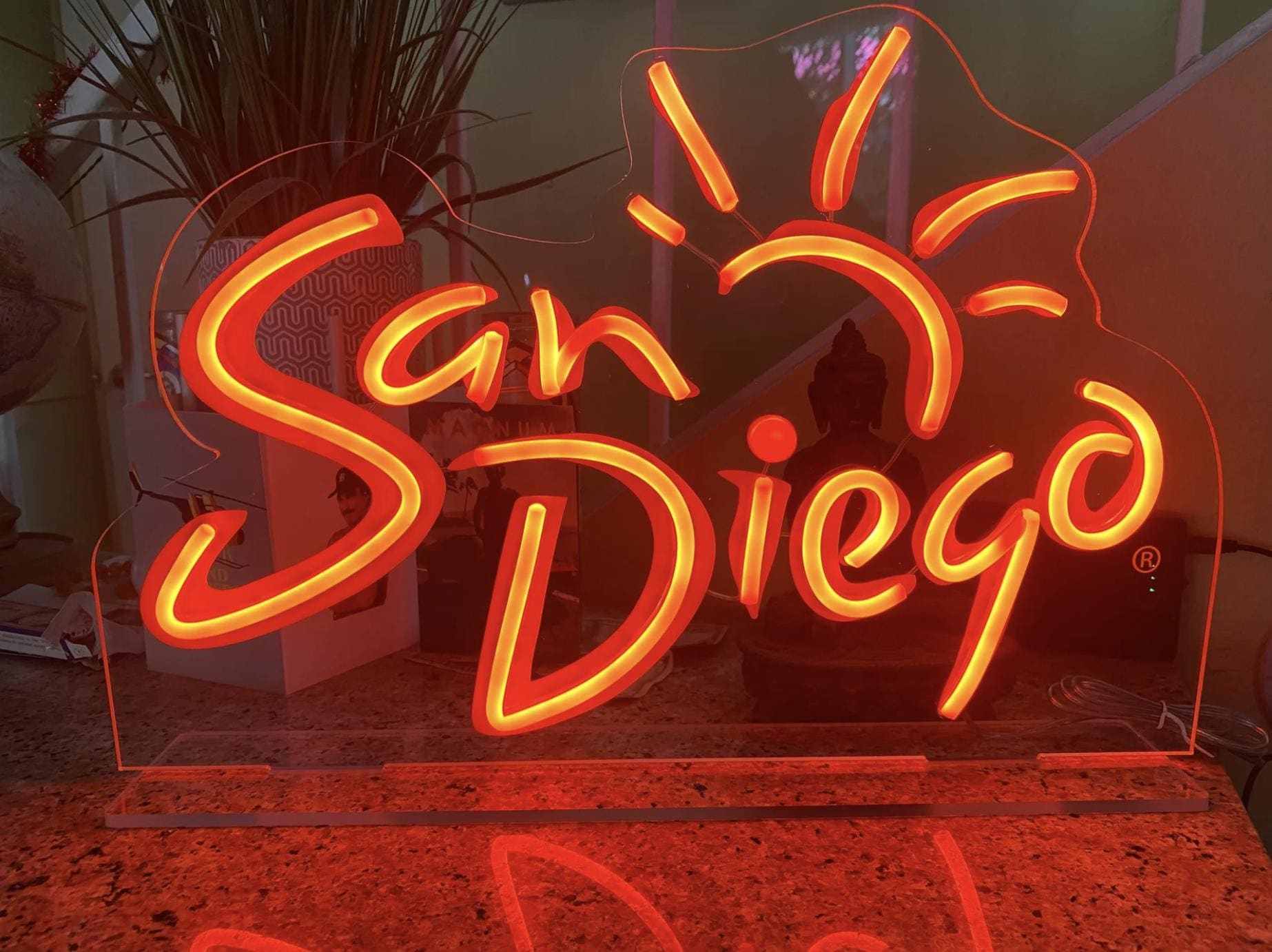 Visit San Diego LED Neon Sign: Home Decor Light, Man Cave, Game Room - Etsy
