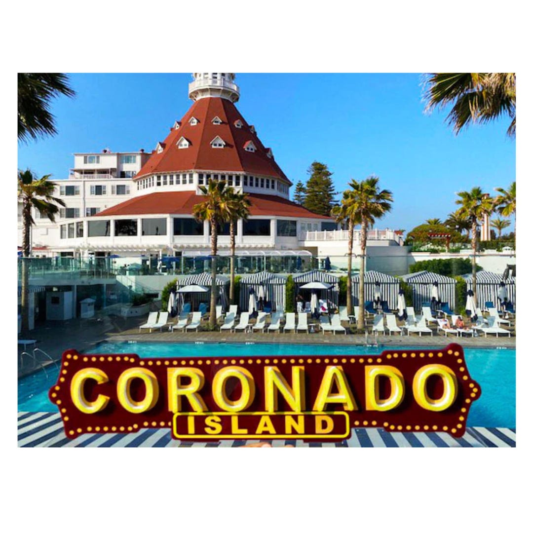 Coronado, San Diego Sign, Neon Sign, LED Wall Art, California Sign, Man ...