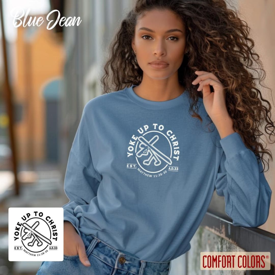 Yoke Up™ Unisex Christian Long Sleeve Shirt | Faith-based Tee | Faith ...