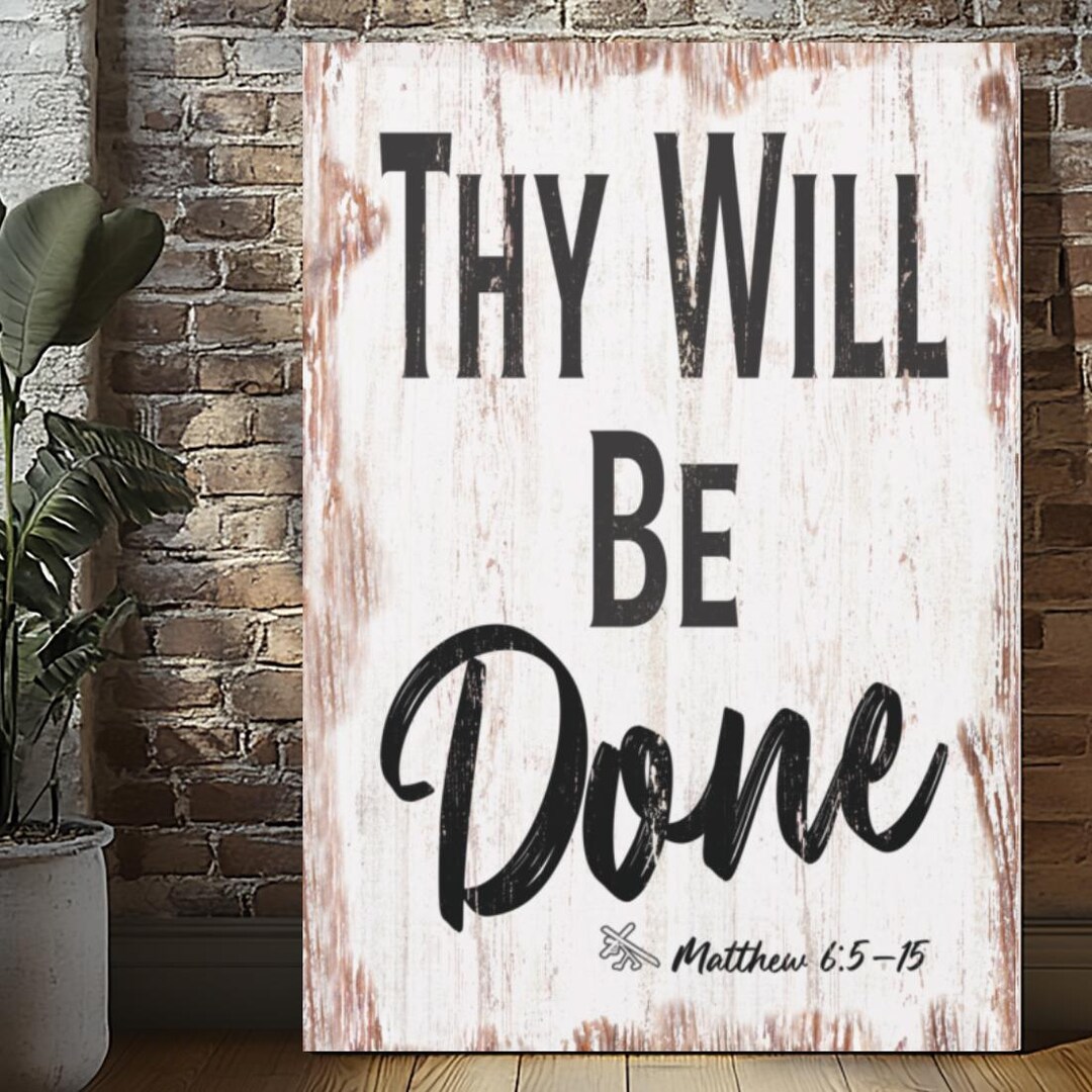 Christian Wall Art Bible Verse Canvas Print Faith-based Home Decor ...