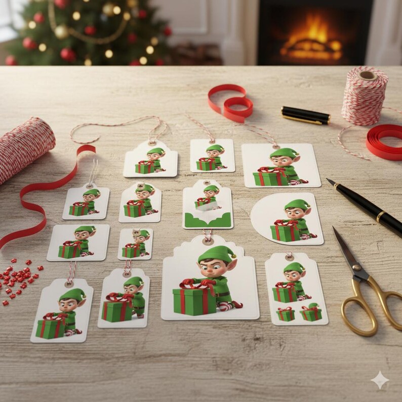 27 Cute 3D Sneaky Elf Clipart | Premium Christmas Sublimation PNG - Etsy