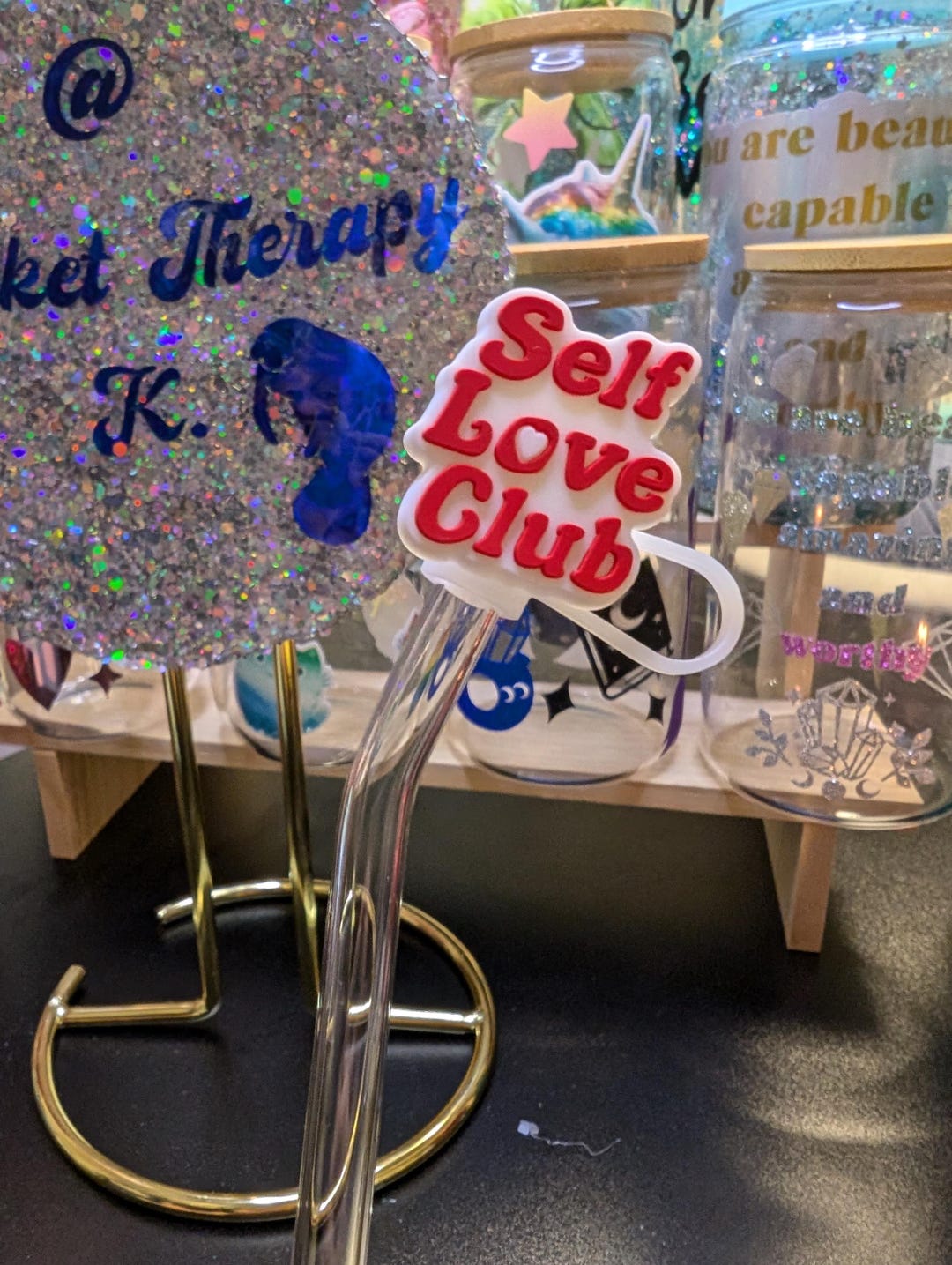 Self Love Club, Straw Topper, Diameter 8mm - Etsy