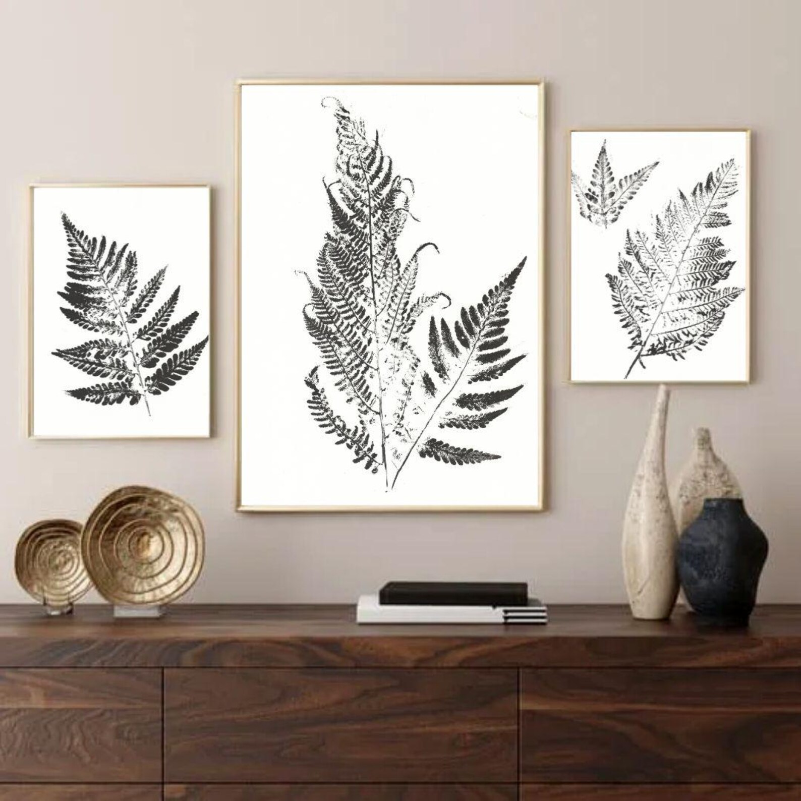 Fern Frond Monoprint, Botanical Print, Original Art, 8.5 X 11 Inch ...