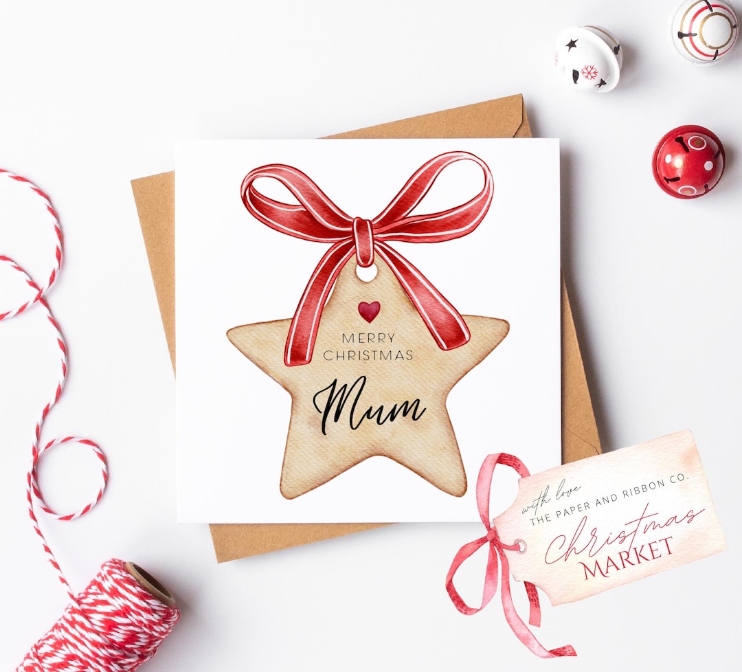 Mum Christmas Card | Mummy Christmas Card | Personalised Christmas Card ...
