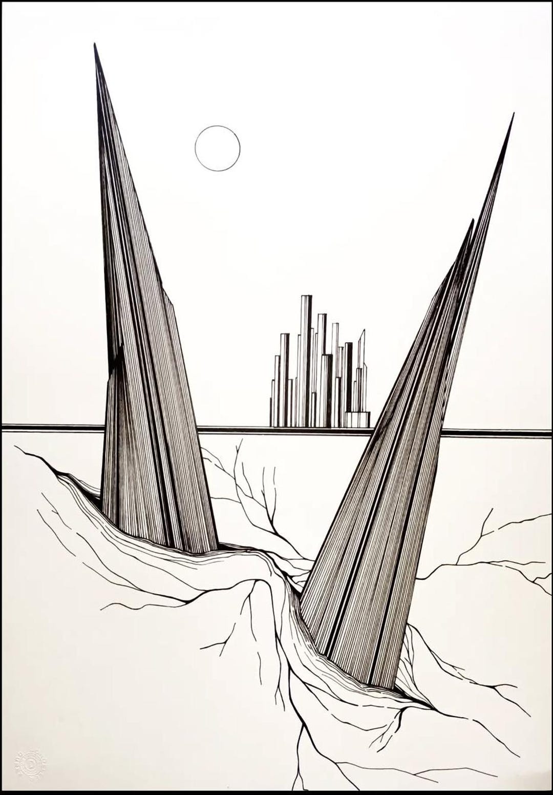 Ink Drawing,original Custom Artwork,black and White Art,line Drawing ...