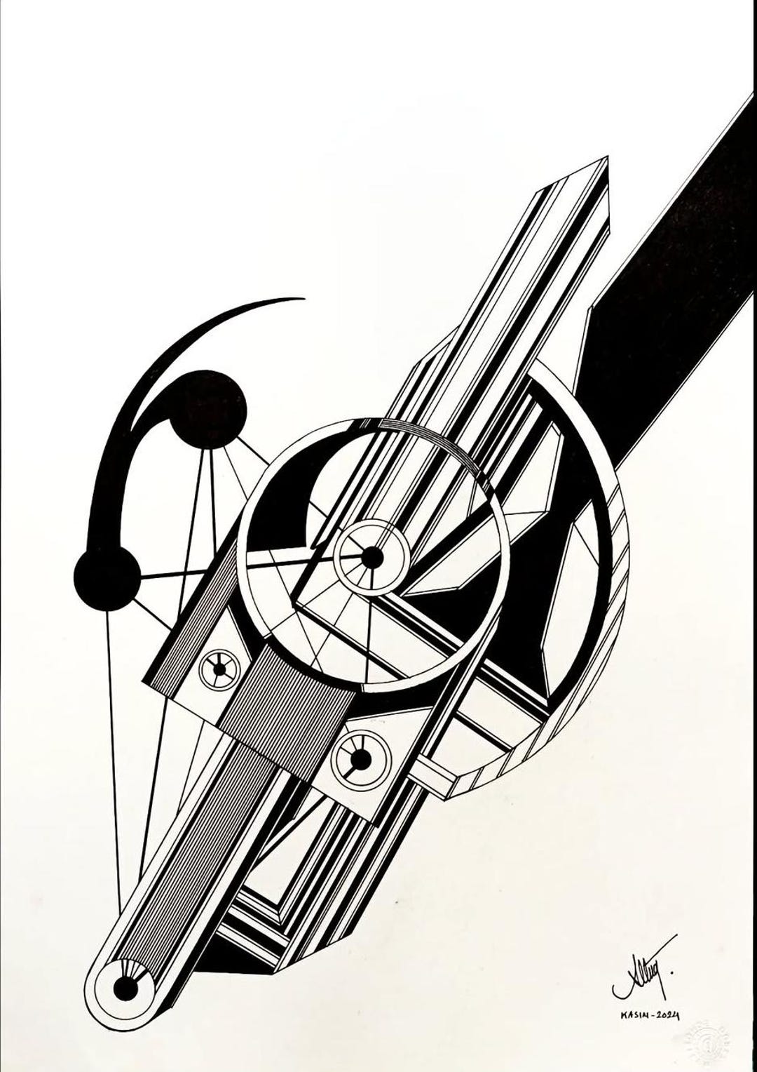 Ink Drawing ,original Custom Artwork,black and White Art ,line Drawing ...