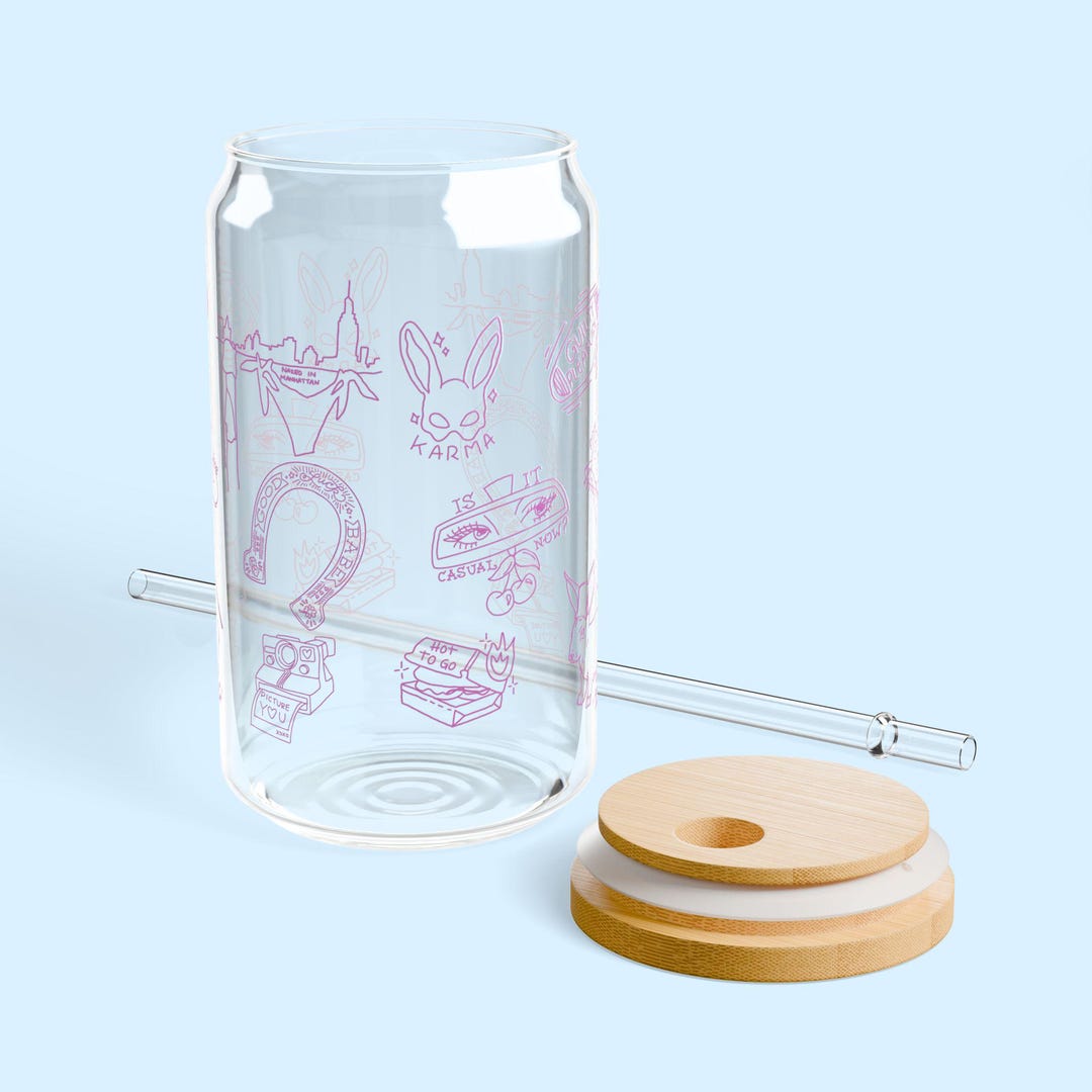 Midwest Princess Album Fan Art Glass Tumbler, Indie Music-inspired ...