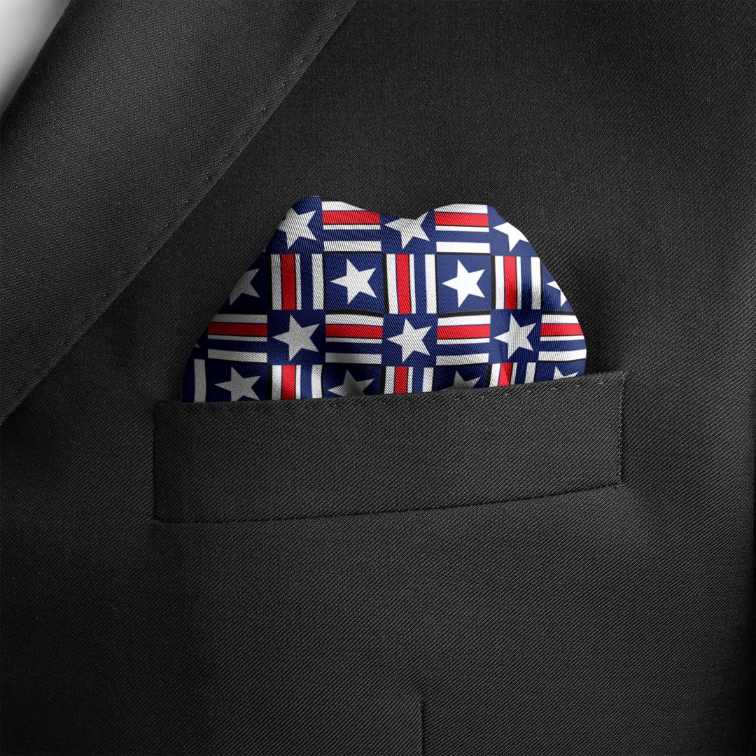 American Flag Patented Pocket Square Handkerchief Patriotic Gift for ...