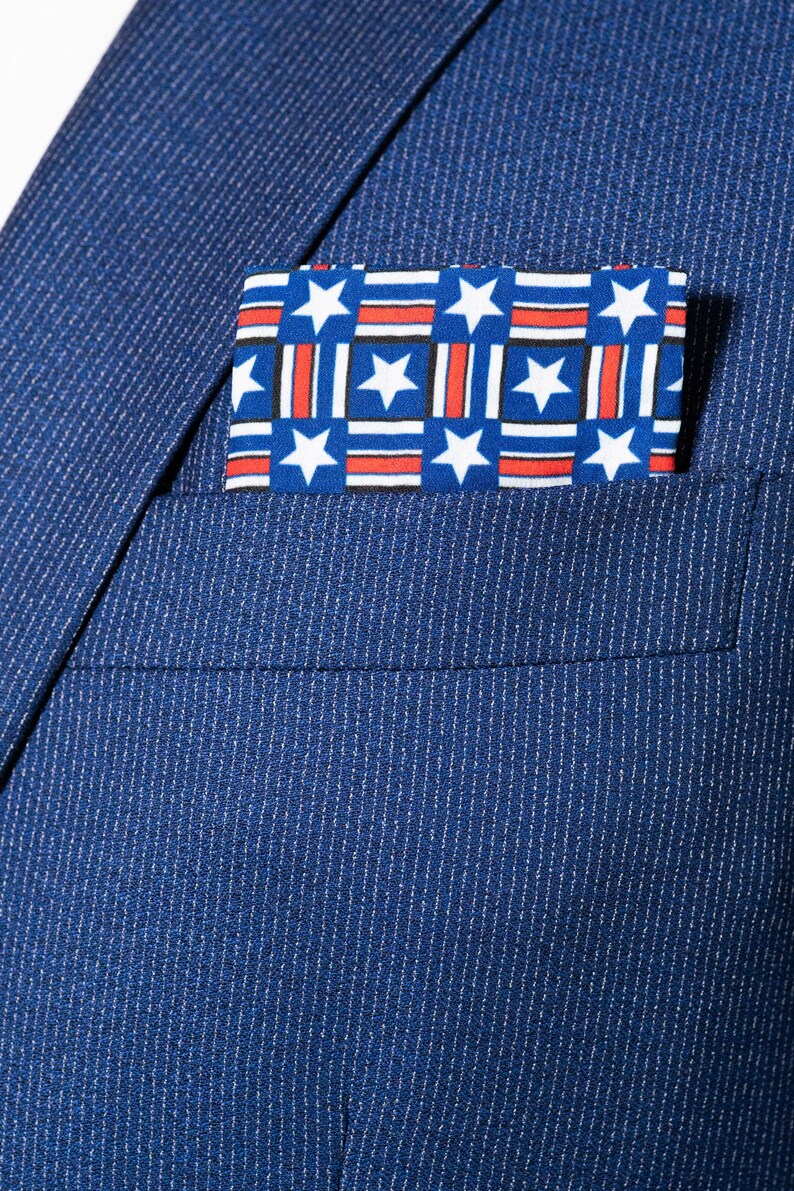 American Flag Patented Pocket Square Handkerchief Patriotic Gift for ...