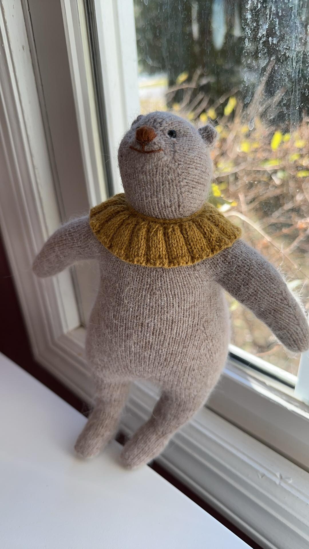 Handmade Knitted Stuffed Bear - Etsy