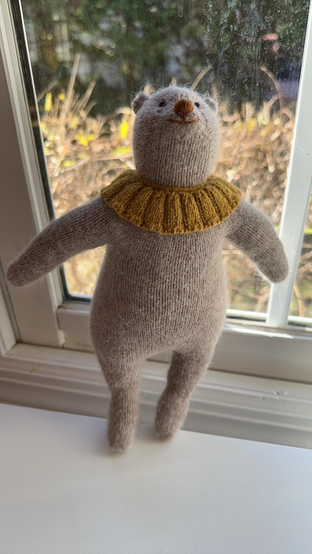 Handmade Knitted Stuffed Bear - Etsy