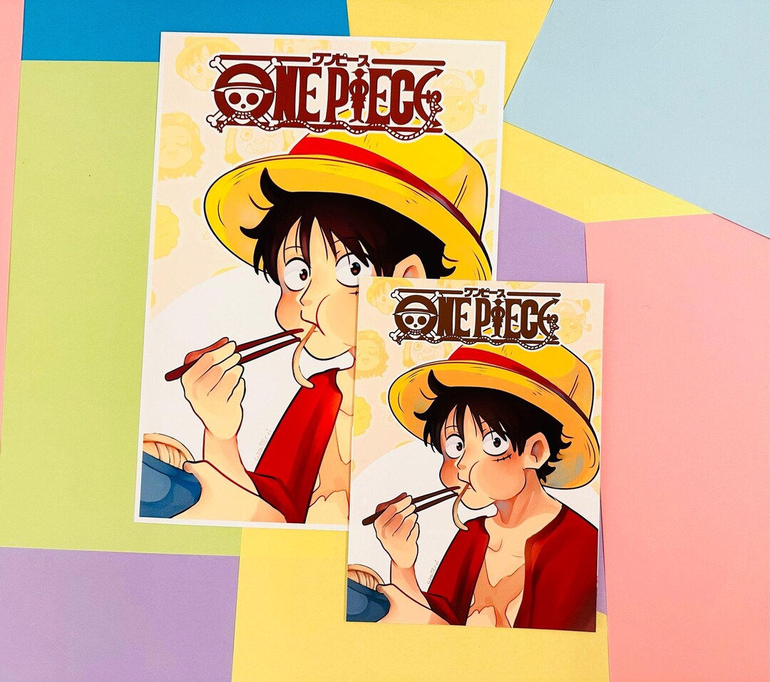 Print A4/A5 | Luffy One Piece | Fan Art - Etsy