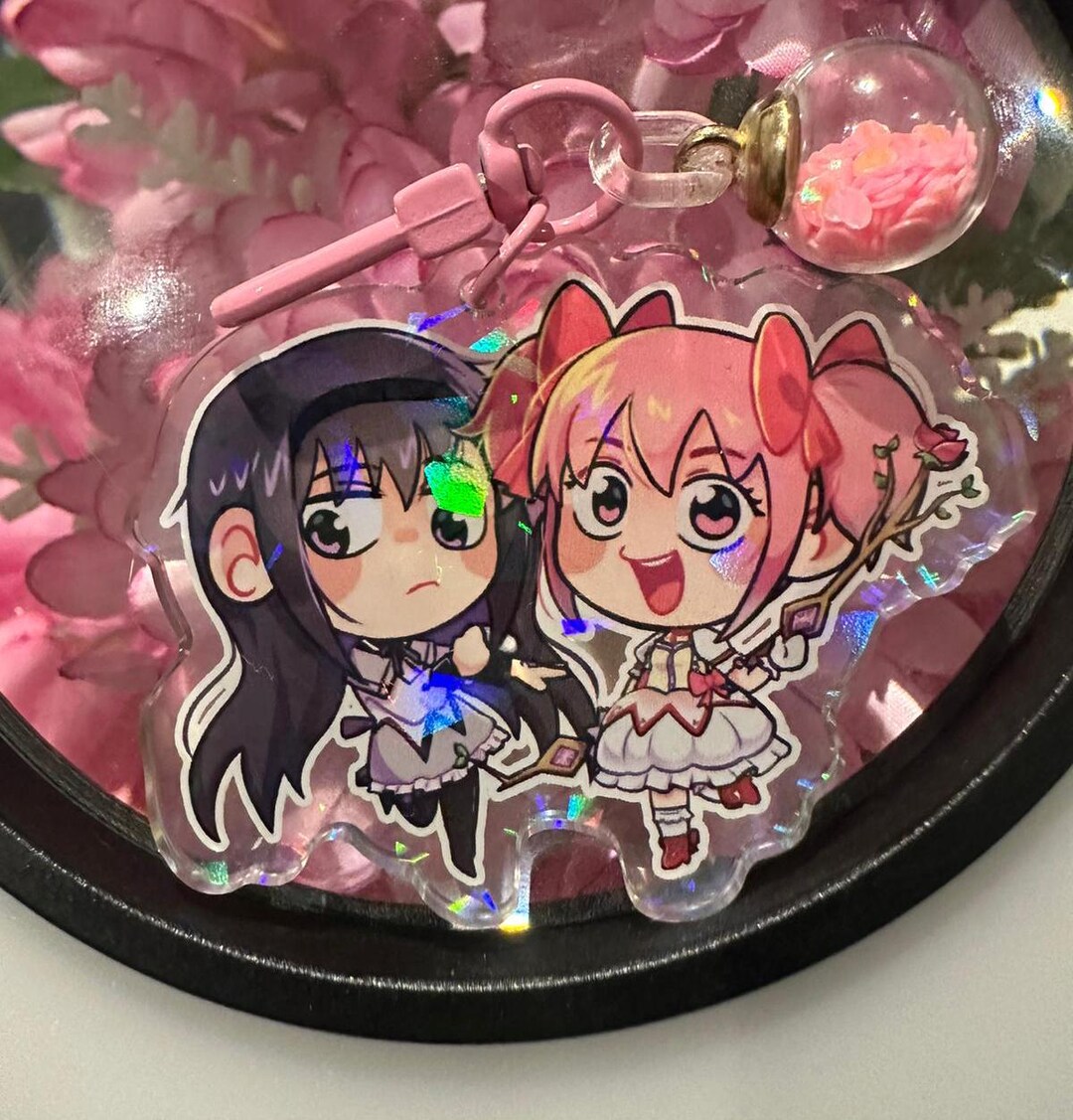 Madoka X Homura Keychains Double Design - Etsy