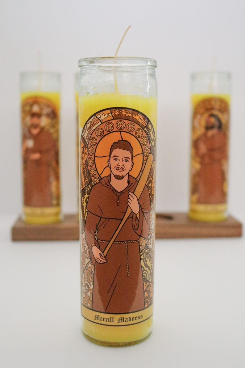 San Diego Padres Prayer Candles With Walnut Altar - Baseball Fan Gift ...