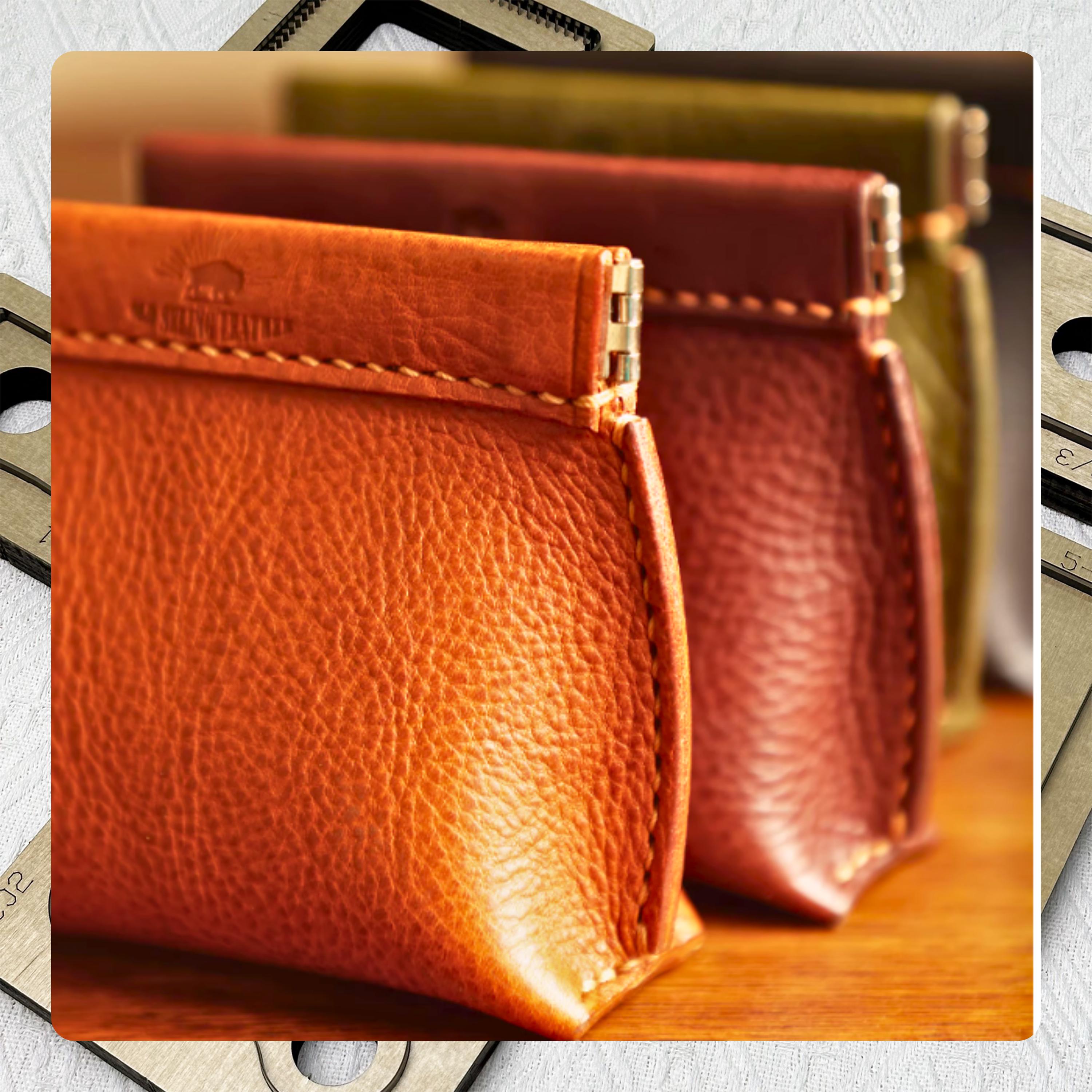 Spring-lock Gold Bag Custom Small Coin Purse Leather Punching Die Set ...