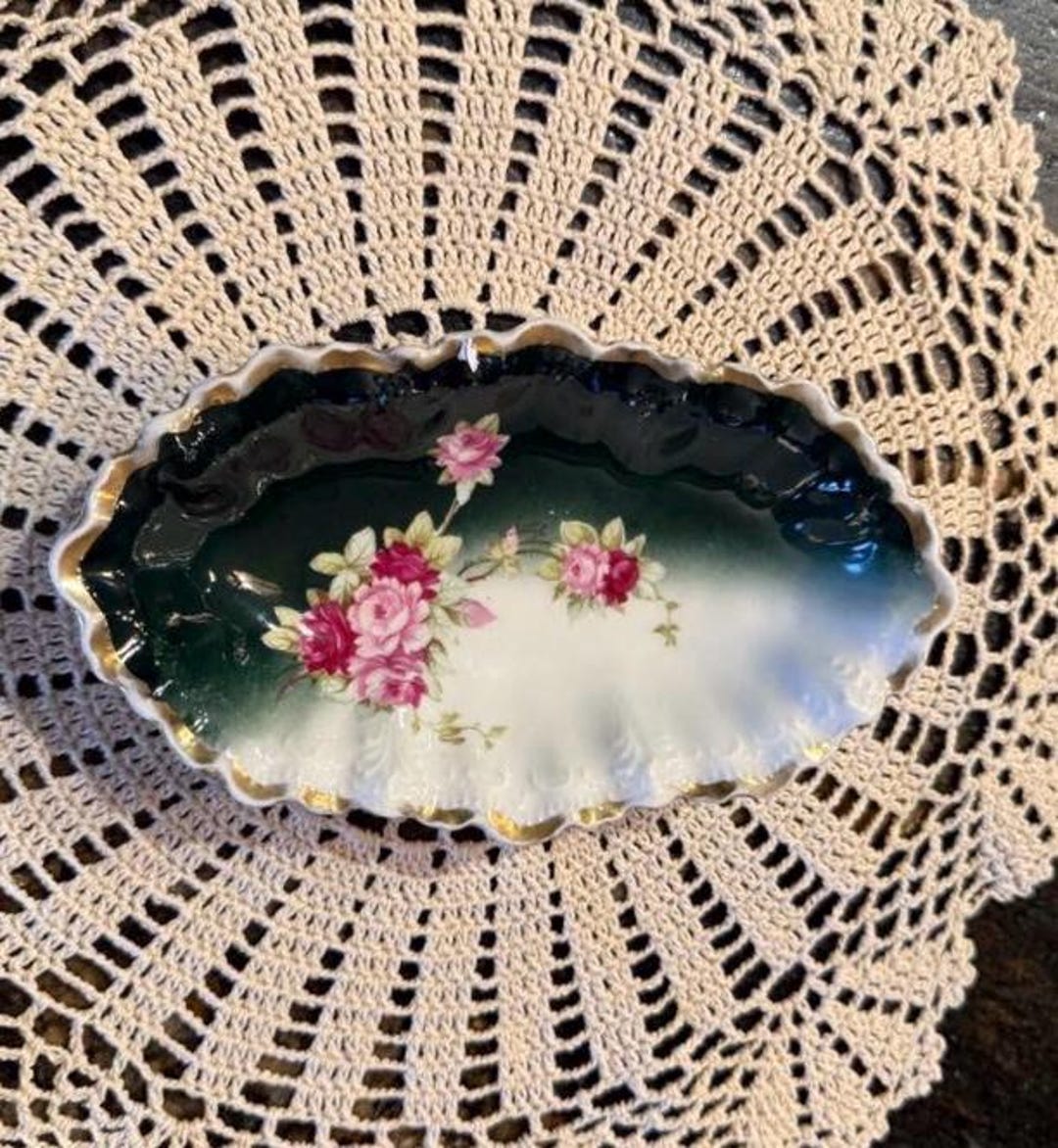 Vintage Porcelain Weimar Germany Floral Oblong Dish 7.25” - Etsy