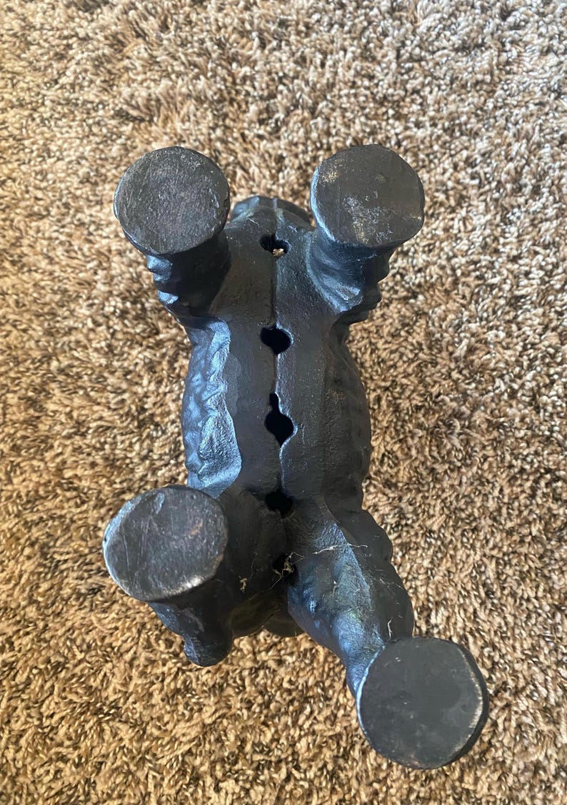 Black Scottie Dog Cast Iron Doorstop Vintage - Etsy