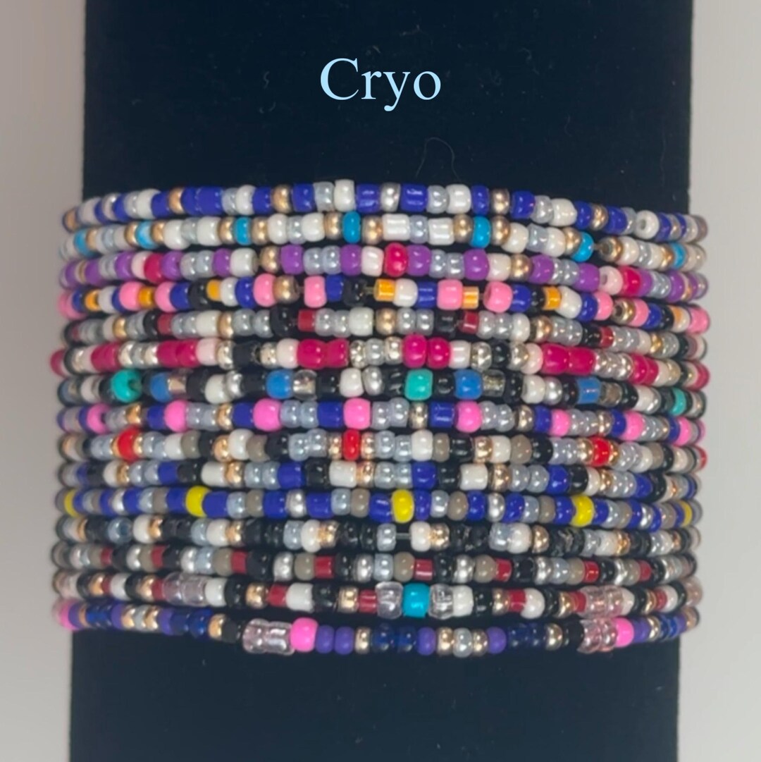 Cryo Genshin Impact Inspired Minimalistic Beaded Bracelets - Etsy