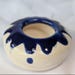 Unique Round Handmade Ceramic Container in Blue and White - Etsy