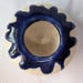 Unique Round Handmade Ceramic Container in Blue and White - Etsy
