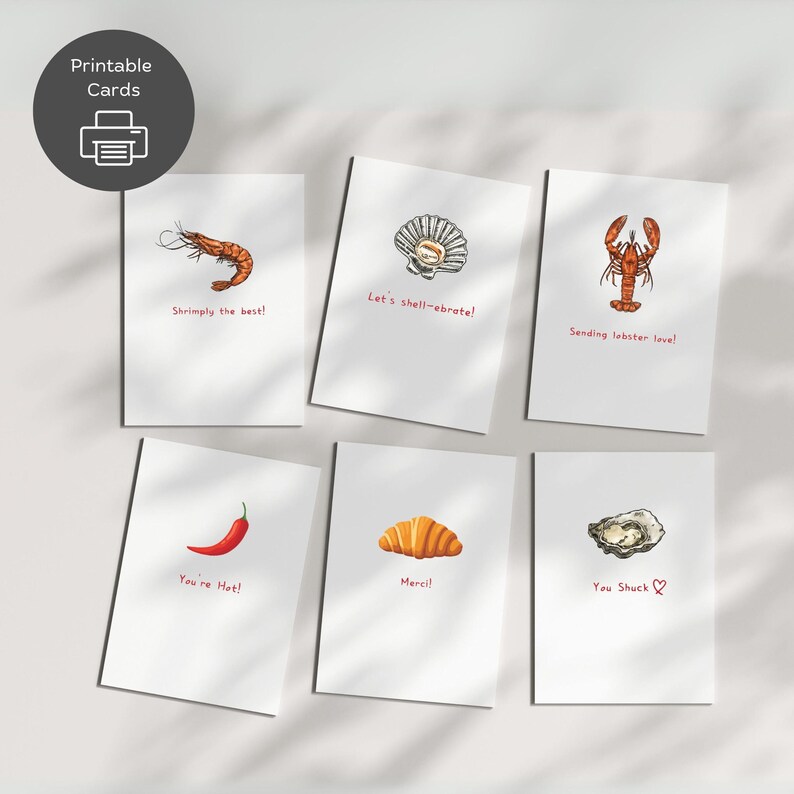 The Mini Collection 6 Card Set Instant Download Mini Greeting Card Mini ...