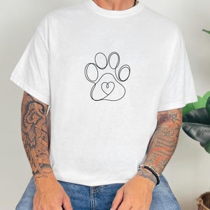 Best Seller Dog Paw Pocket T Shirt, Dog T-shirt, Dog Paw Shirts, Dog ...