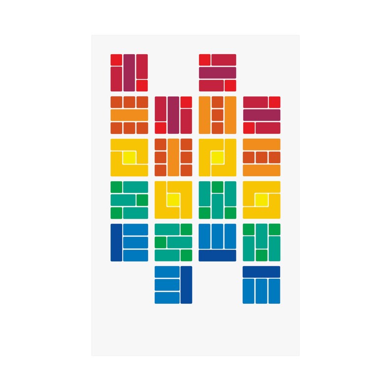 Geometric Art Poster - Etsy