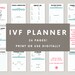 IVF Planner Document PDF - Vitro Fertilization Planner, Fertility Plan ...