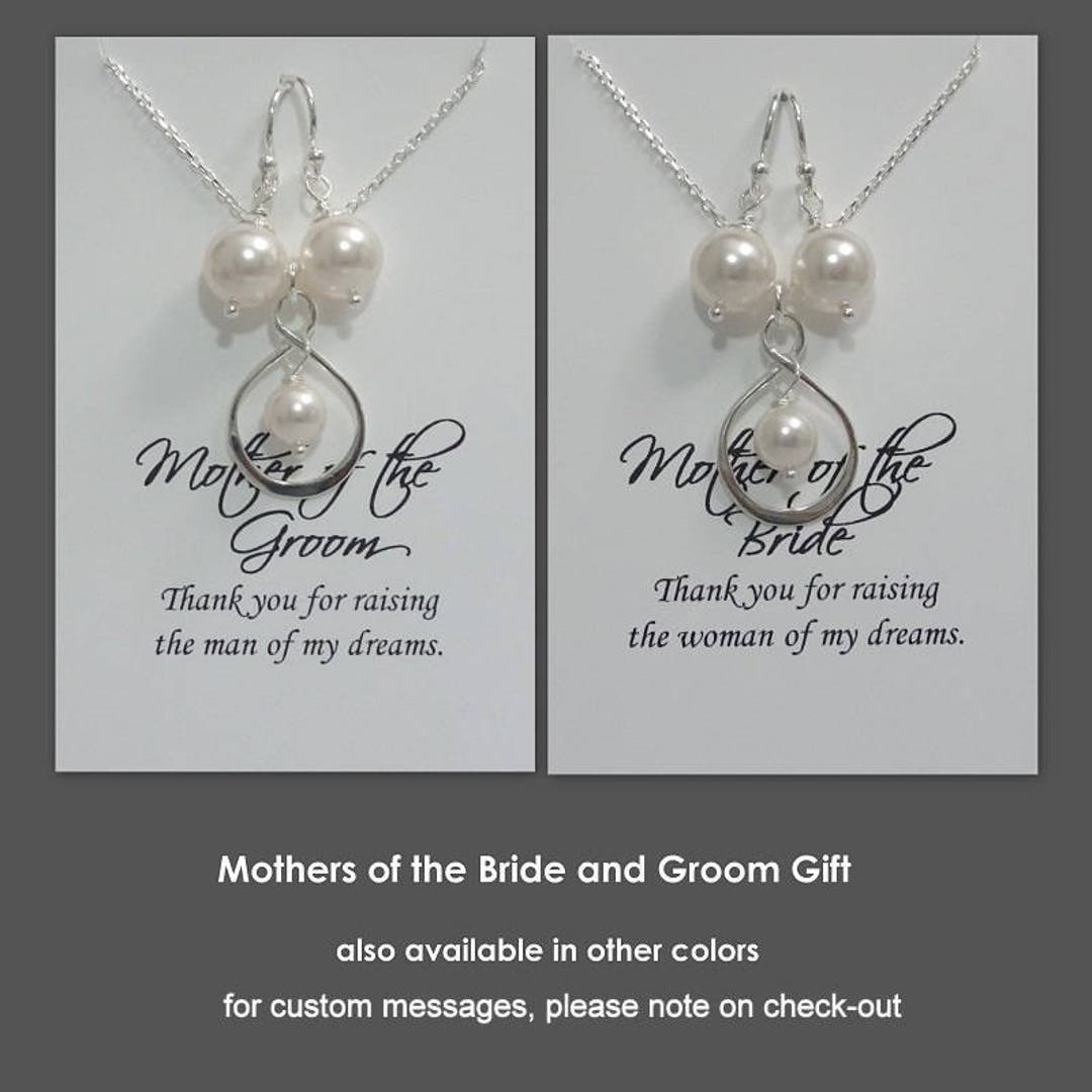 Infinity Jewelry Set, Mother of the Bride Gift, Mother of the Groom ...
