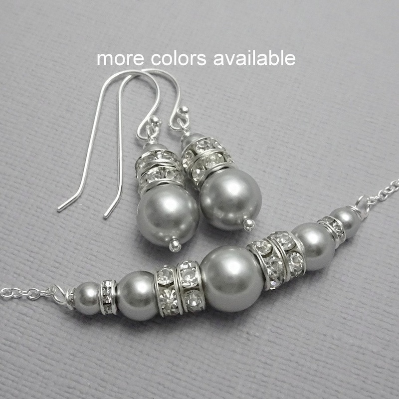 Grey Wedding Jewelry - Etsy