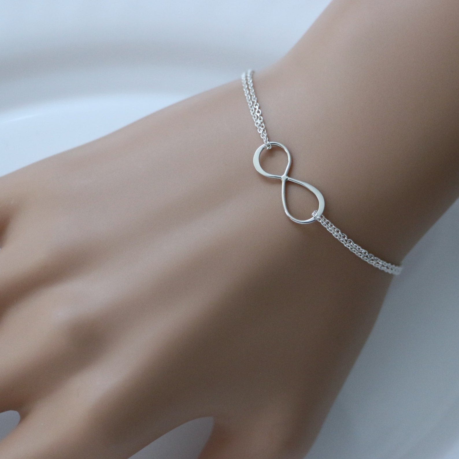 Infinity Bracelet Sterling Silver Infinity Bracelet | Etsy