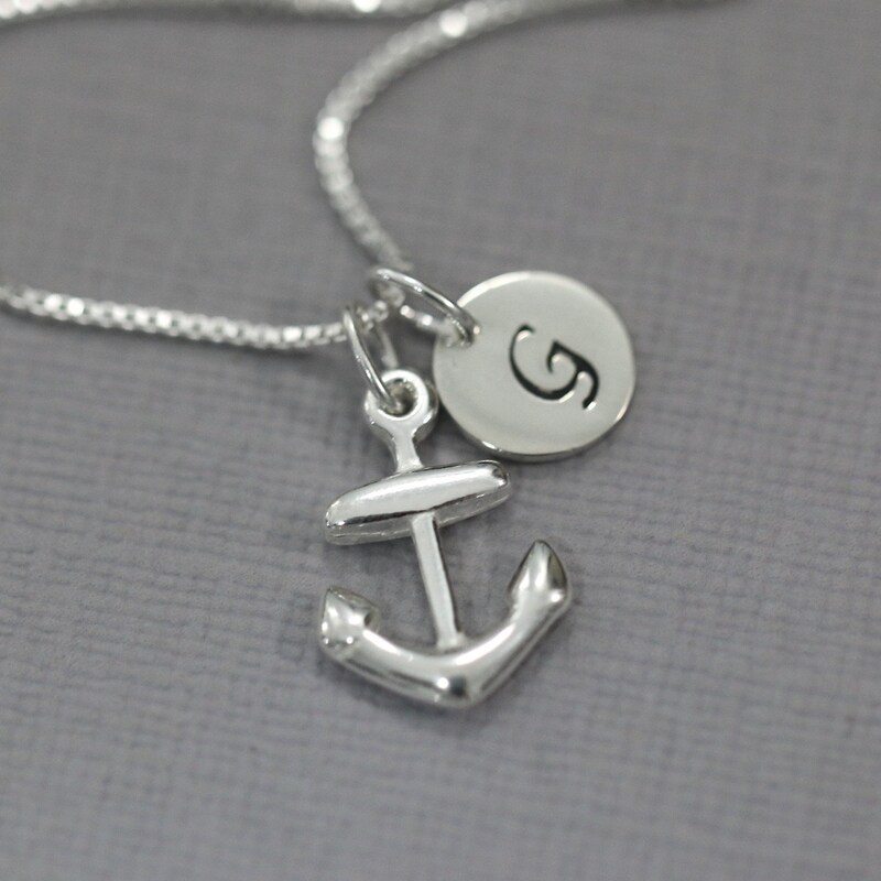 Anchor Necklace - Etsy
