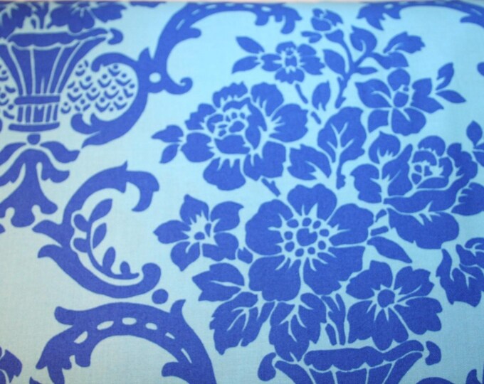 Jennifer Paganelli Fabric, Pretty Please, Amanda Fleur in Blue, 1 Yard ...