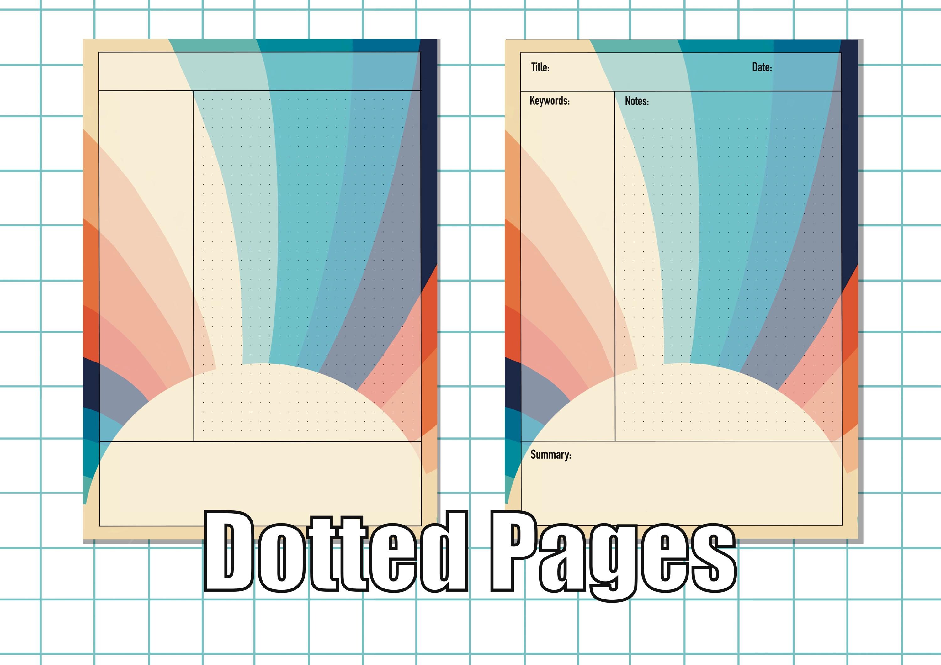 Colourful Cornell Notes Paper Printable, Cornell Method Student Note ...