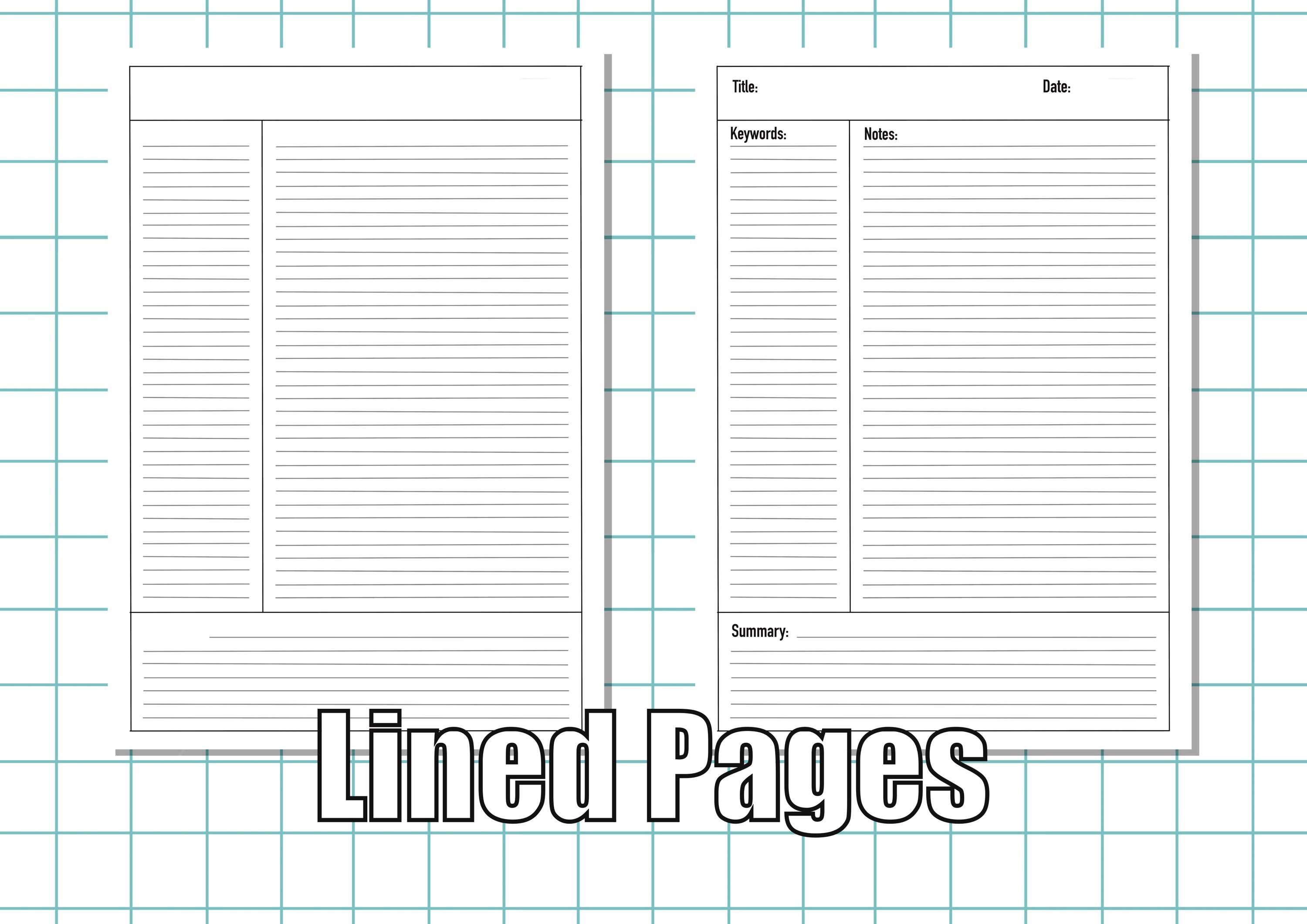 Cornell Notes Paper Printable, Cornell Method Student Note-taking ...
