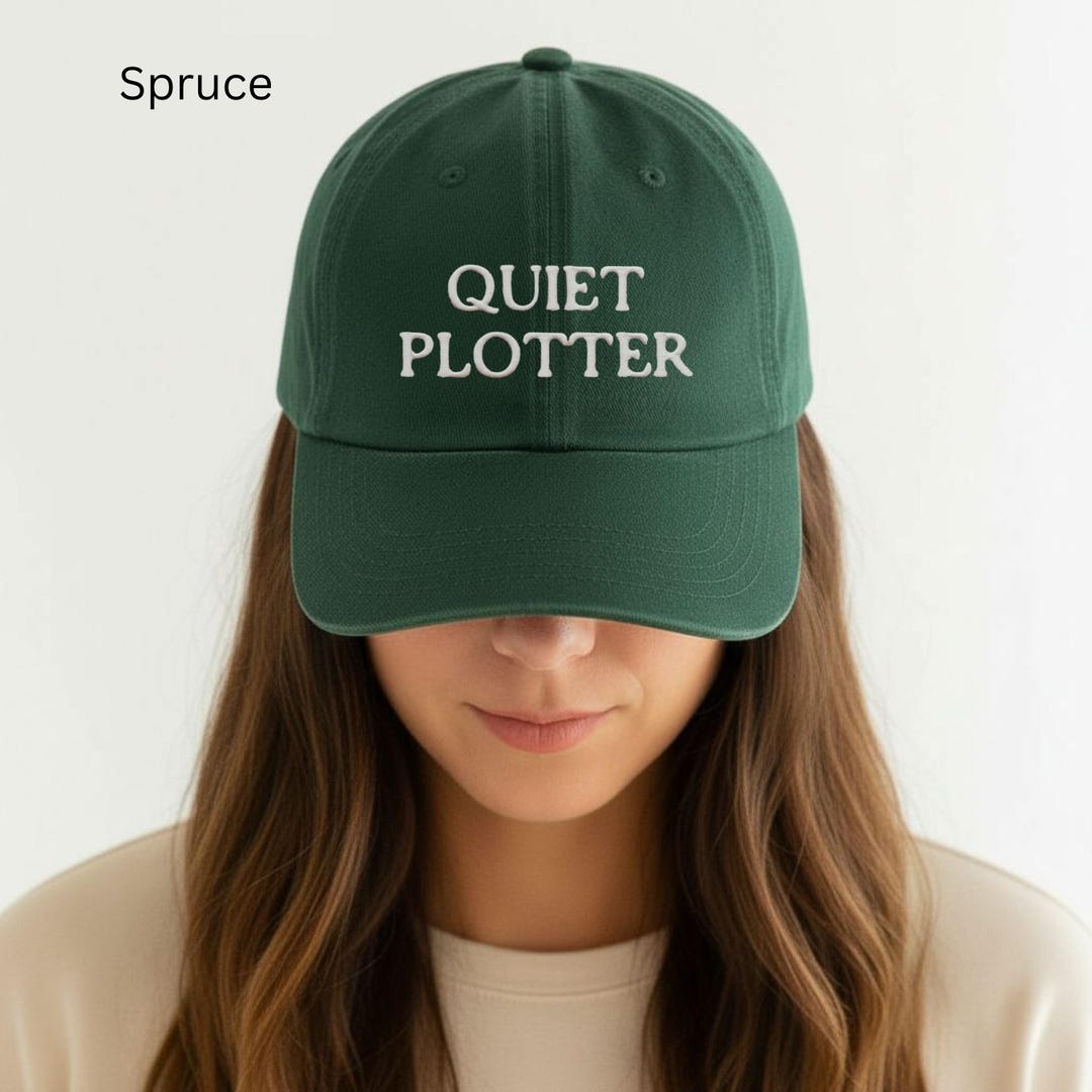 Embroidered Dad Hat Minimal Bookish Cap for Writers, Readers and ...