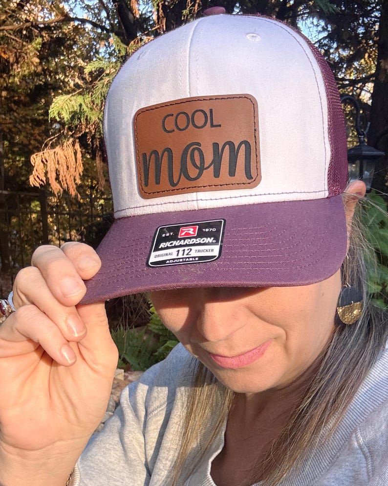 Papa Hat | Custom Leather Patch Trucker | Richardson 112 | the Man the ...