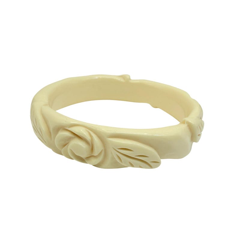 Resin Ivory Bangle - Etsy