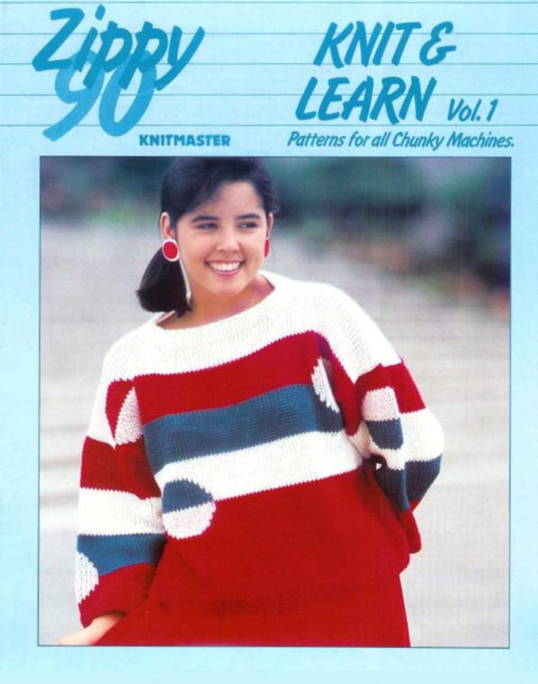Vintage Beginner Patterns for Bulky Knitting Machine. Zippy 90 Volume 2 ...