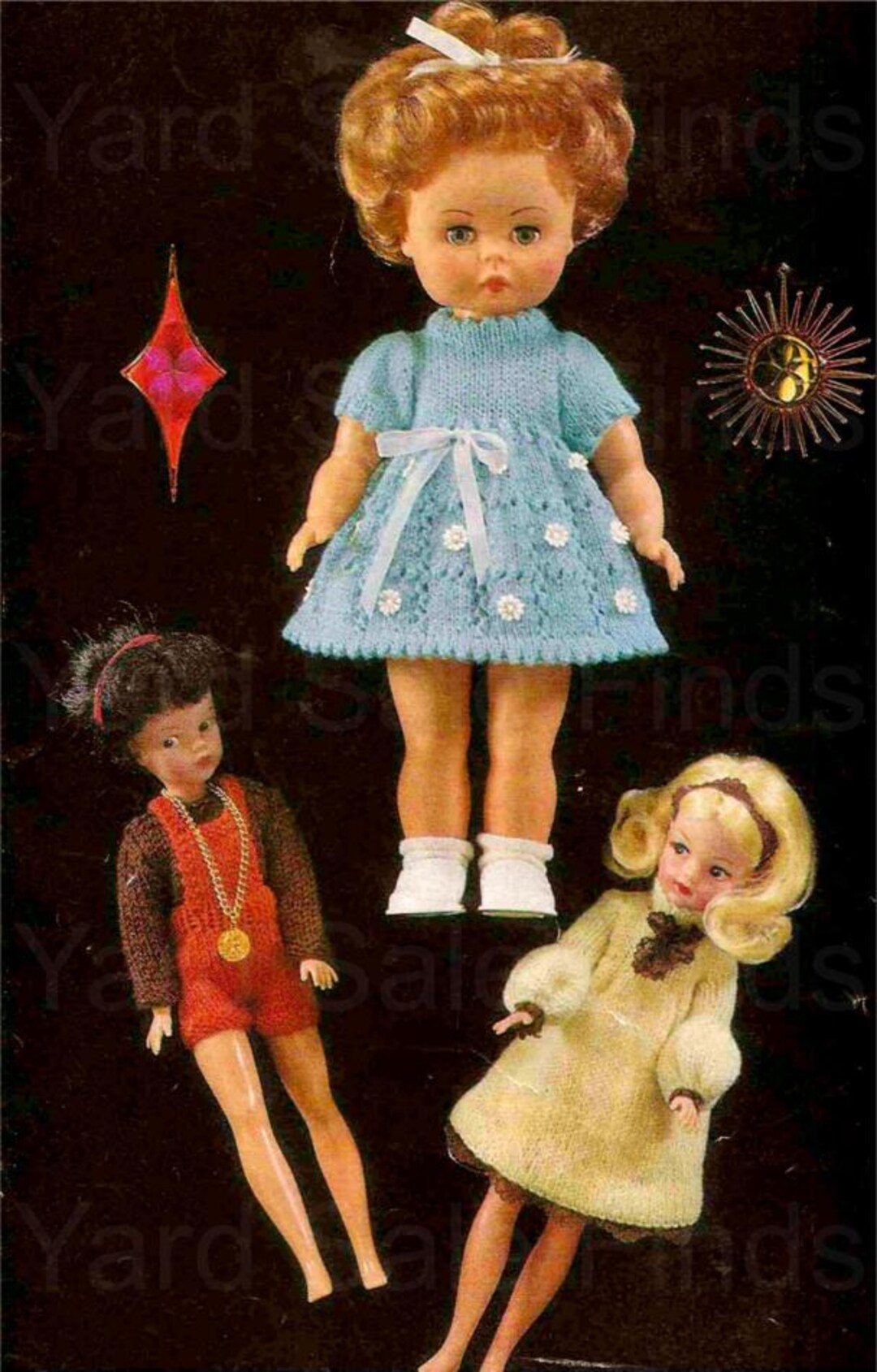 Vintage Patons Doll Clothes Knitting Pattern Book, 12 - 18 Inch Dolls ...