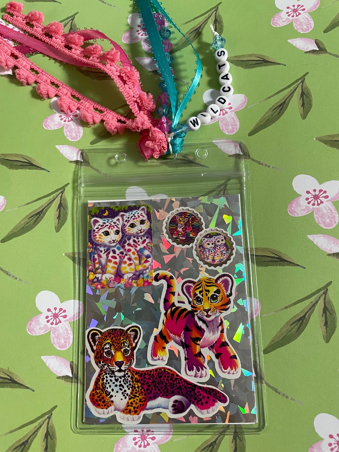 Lisa Frank Bookmark Junk Journal Charms Wildcats - Etsy