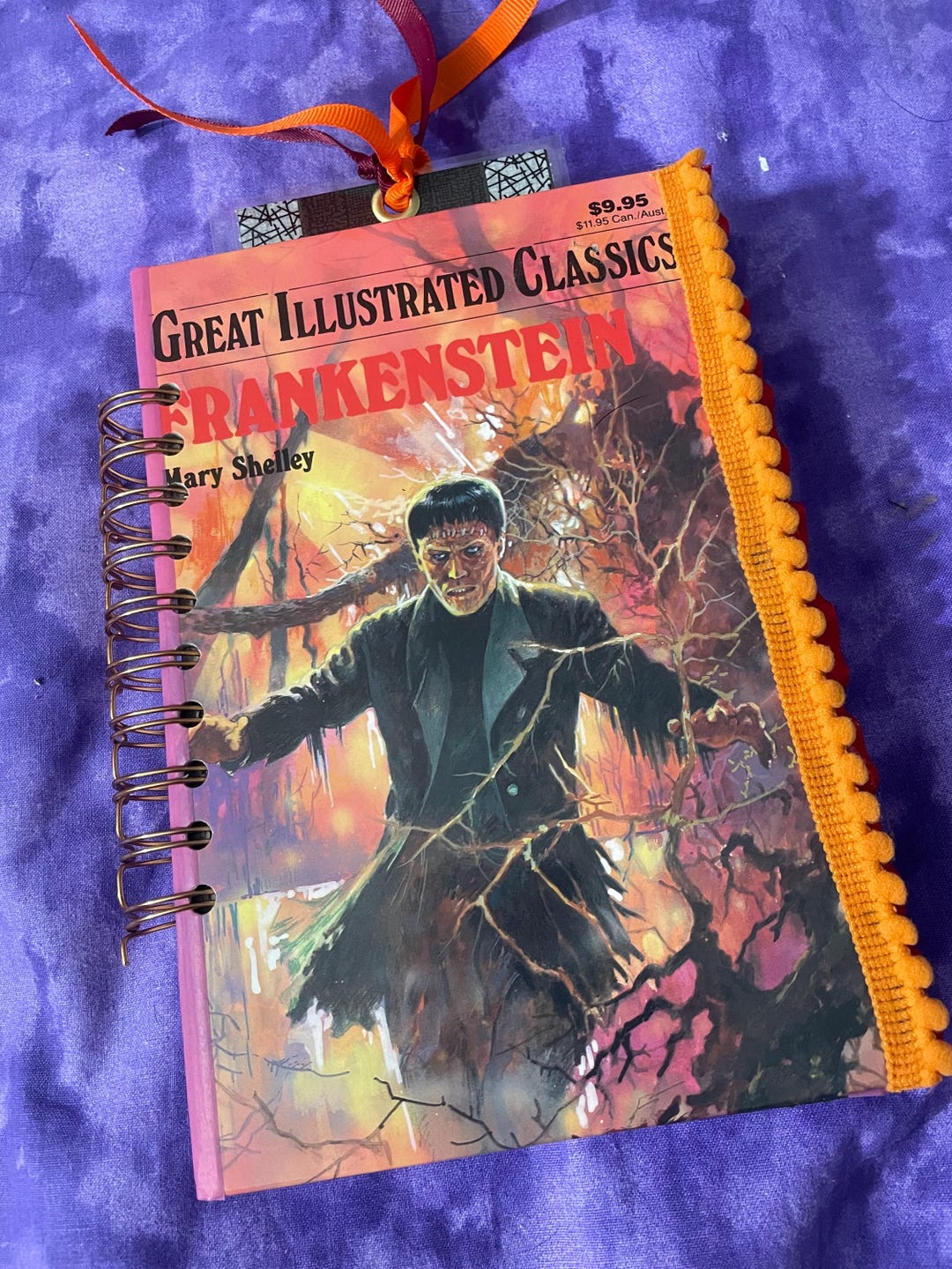 Vintage Frankenstein Altered Book Journal Notebook - Etsy