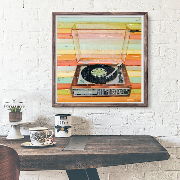 Record Player Art - Etsy