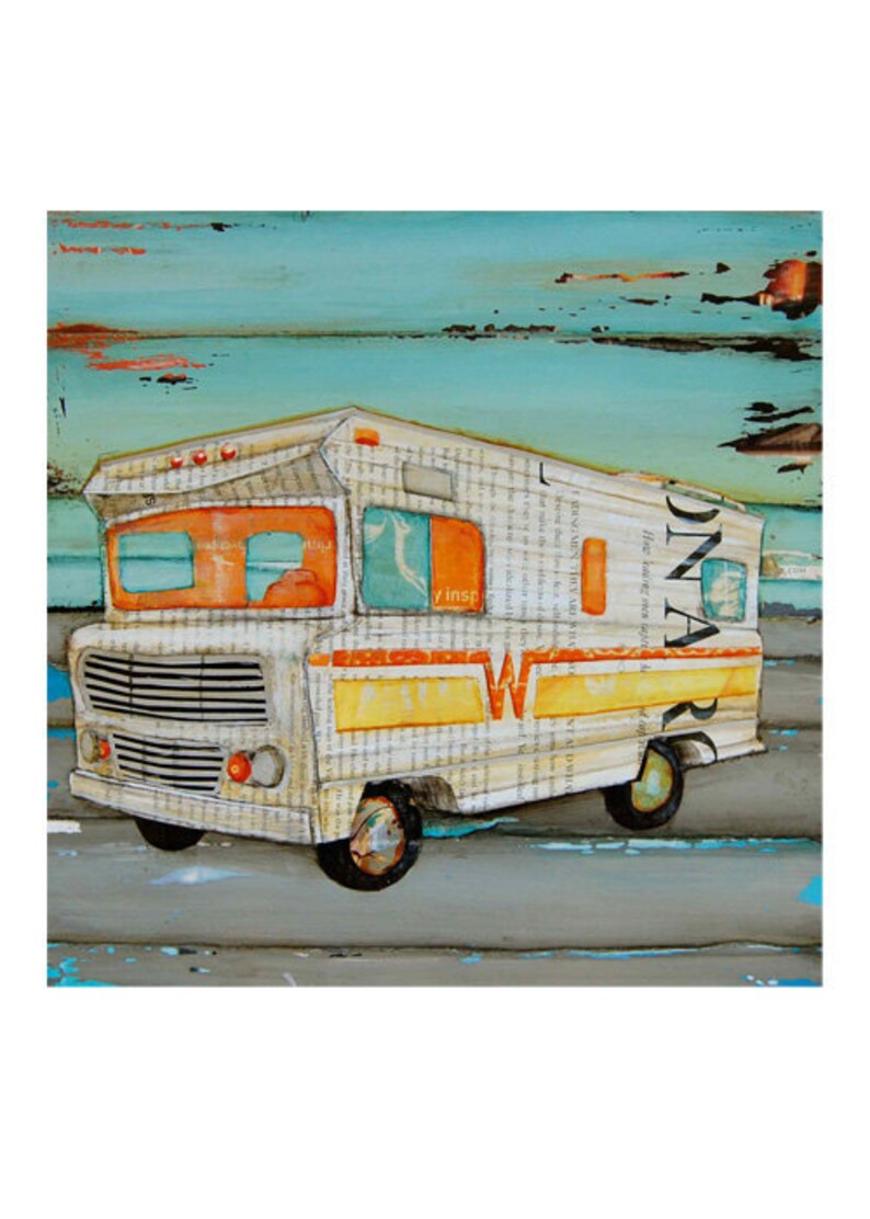 RV ART PRINT poster Breaking Bad Inspired travel winnebago | Etsy
