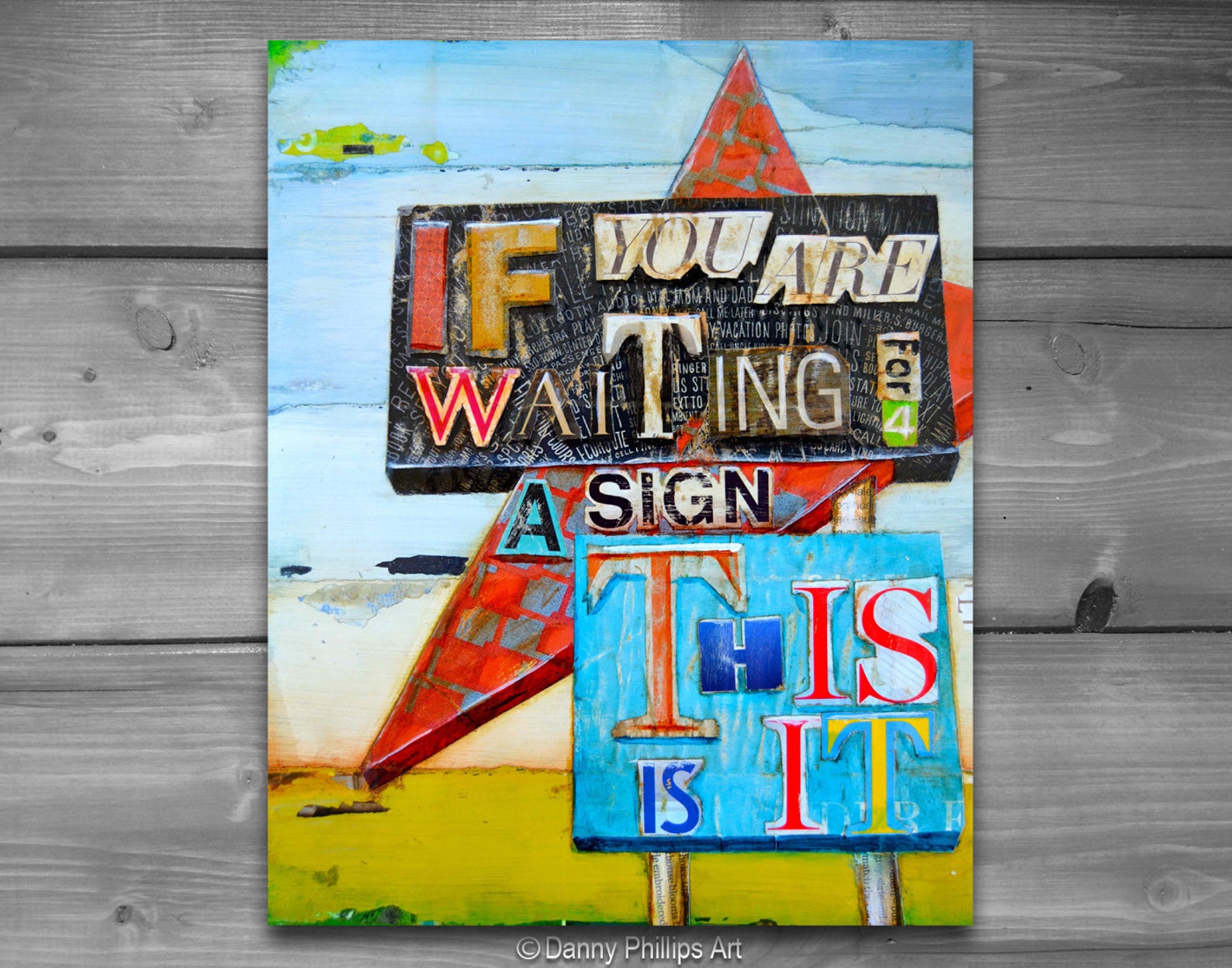 ART PRINT If You Are Waiting for a Sign Motivational Wall - Etsy